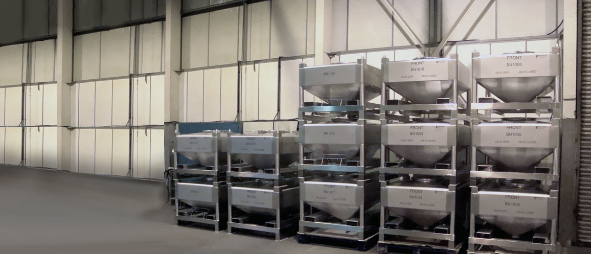 IBC frames. Stainless steel fabrication